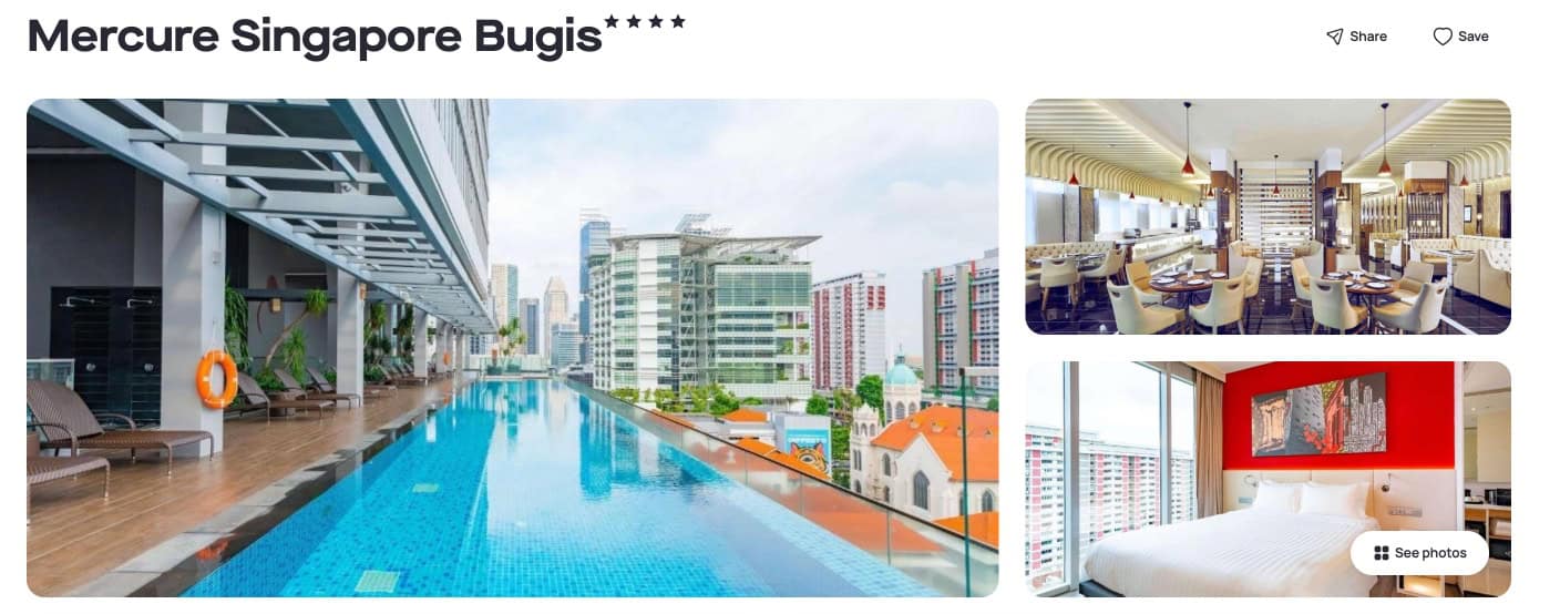 Mercure Bugis Loft Room Day Stay : Good Location And Free Parking
